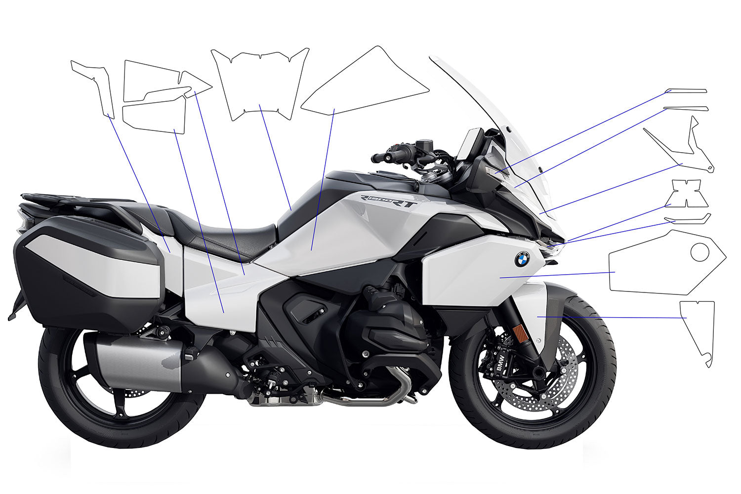 Complete paint protection set PremiumShield R 1300 RT - clear – Wunderlich Australia