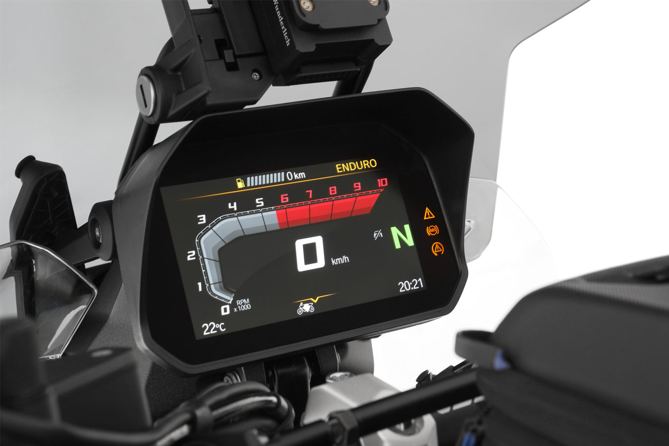 Glare shield for Cockpit TFT 6.5 inch – Connectivity Display [Black] – Wunderlich Australia