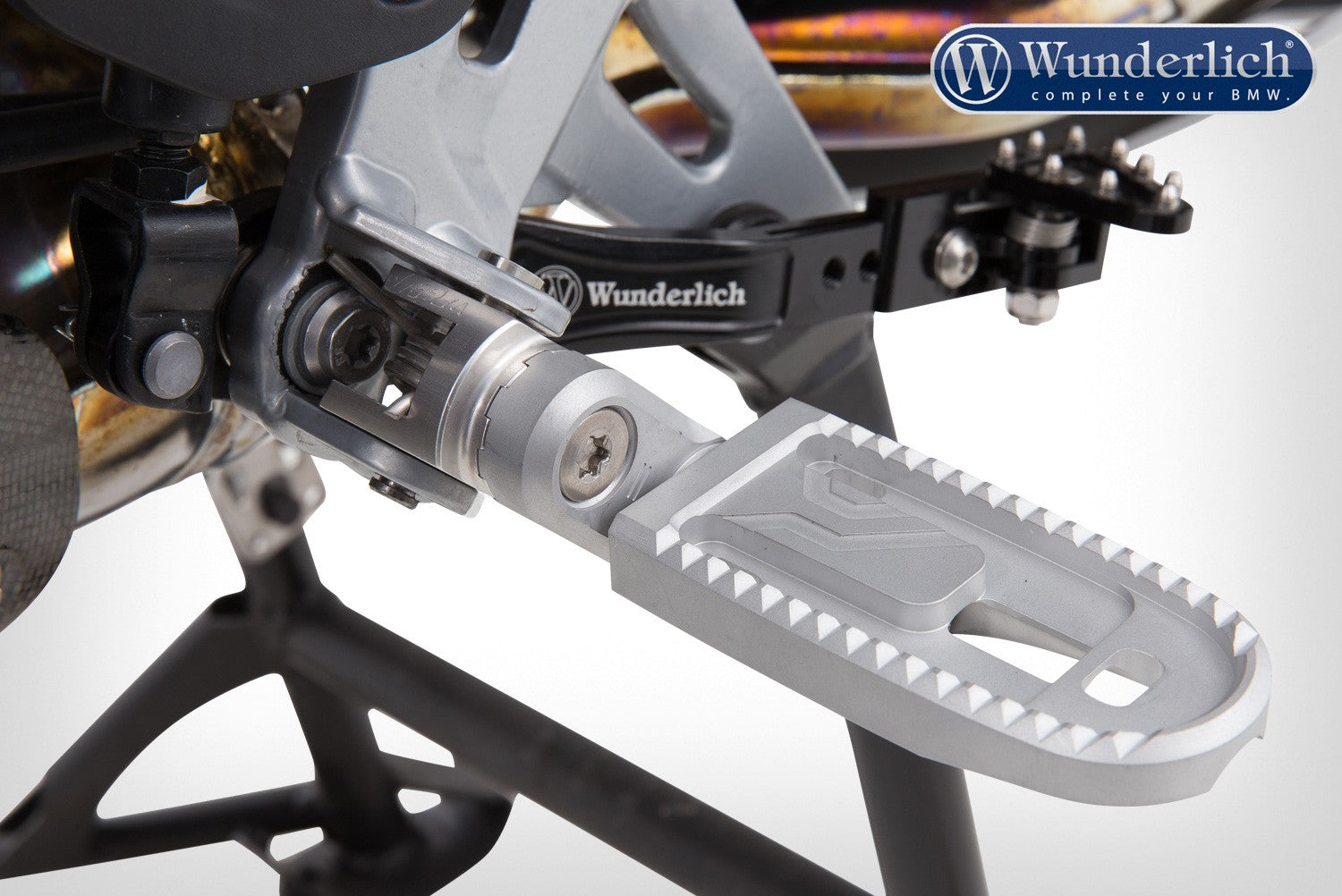 Wunderlich Vario footrest EVO1 (pair) - silver – Wunderlich Australia