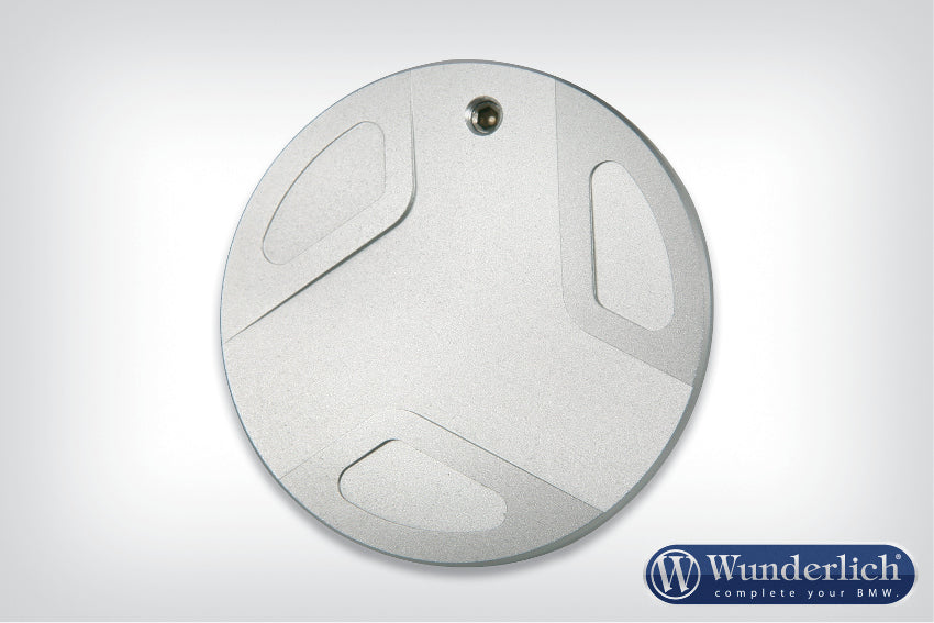 Swingarm pivot covers left – silver – Wunderlich Australia