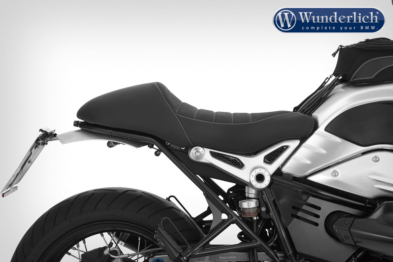 R nineT rider seat with “AKTIVKOMFORT” cusp – black – Wunderlich Australia