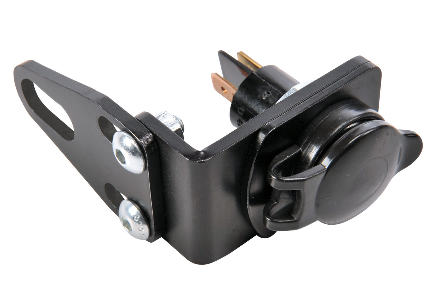 Universal electrical socket incl. electrical support - black ...